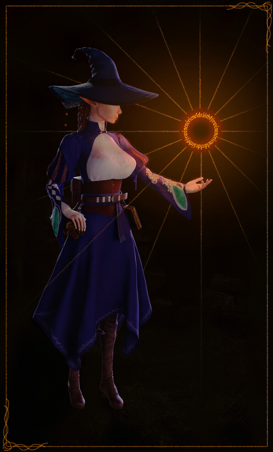 ArtStation - An elven witch