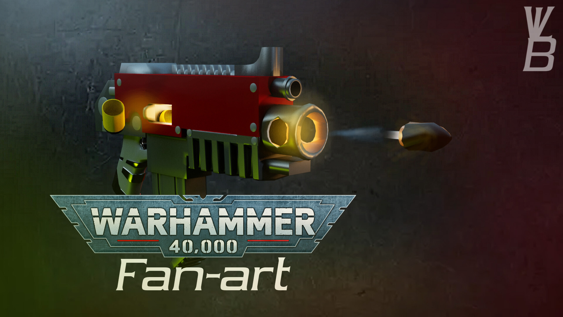 ArtStation - Bolter Rifle from Warhammer 40k