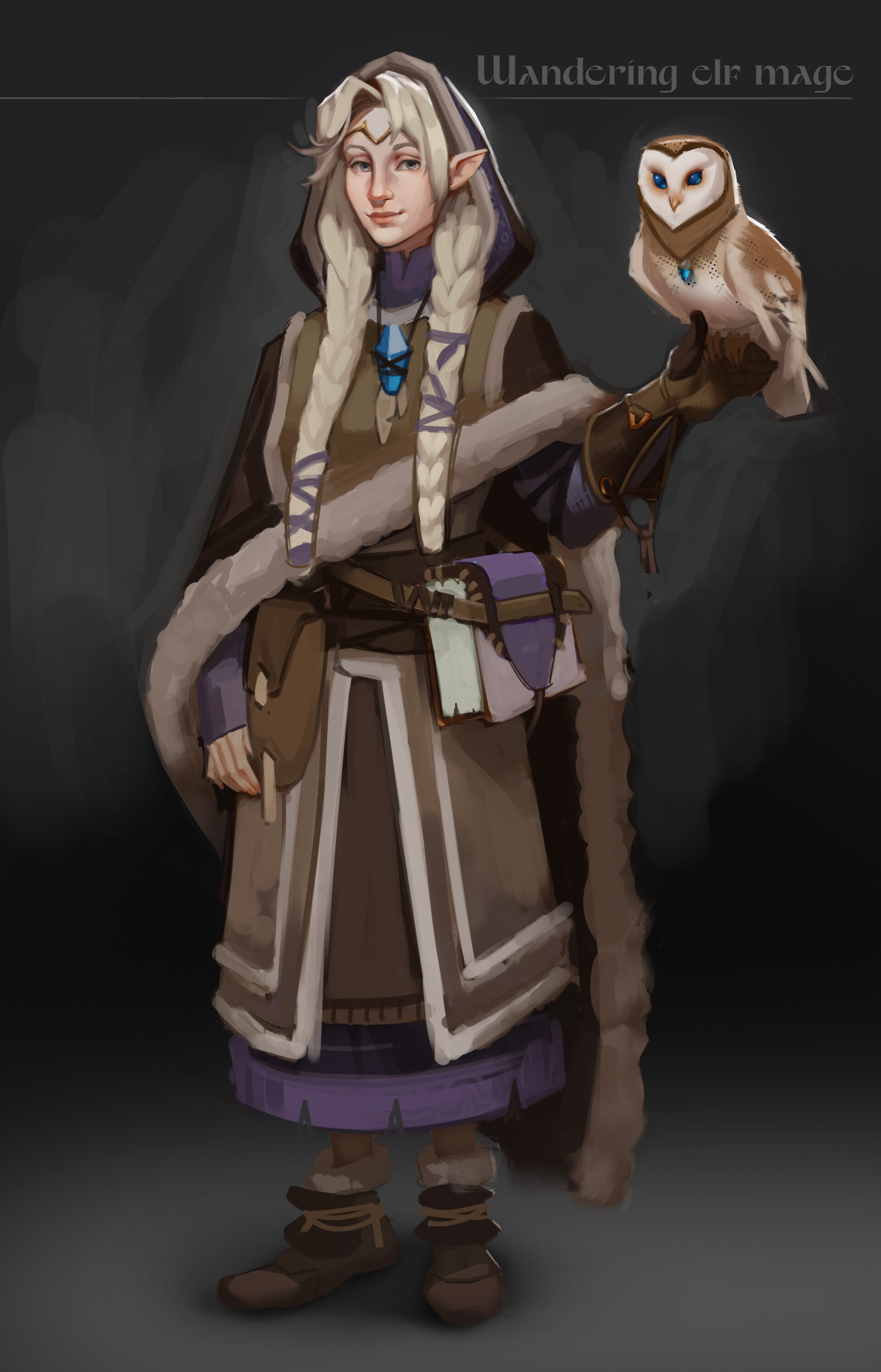 ArtStation - Wandering Elf Mage concept