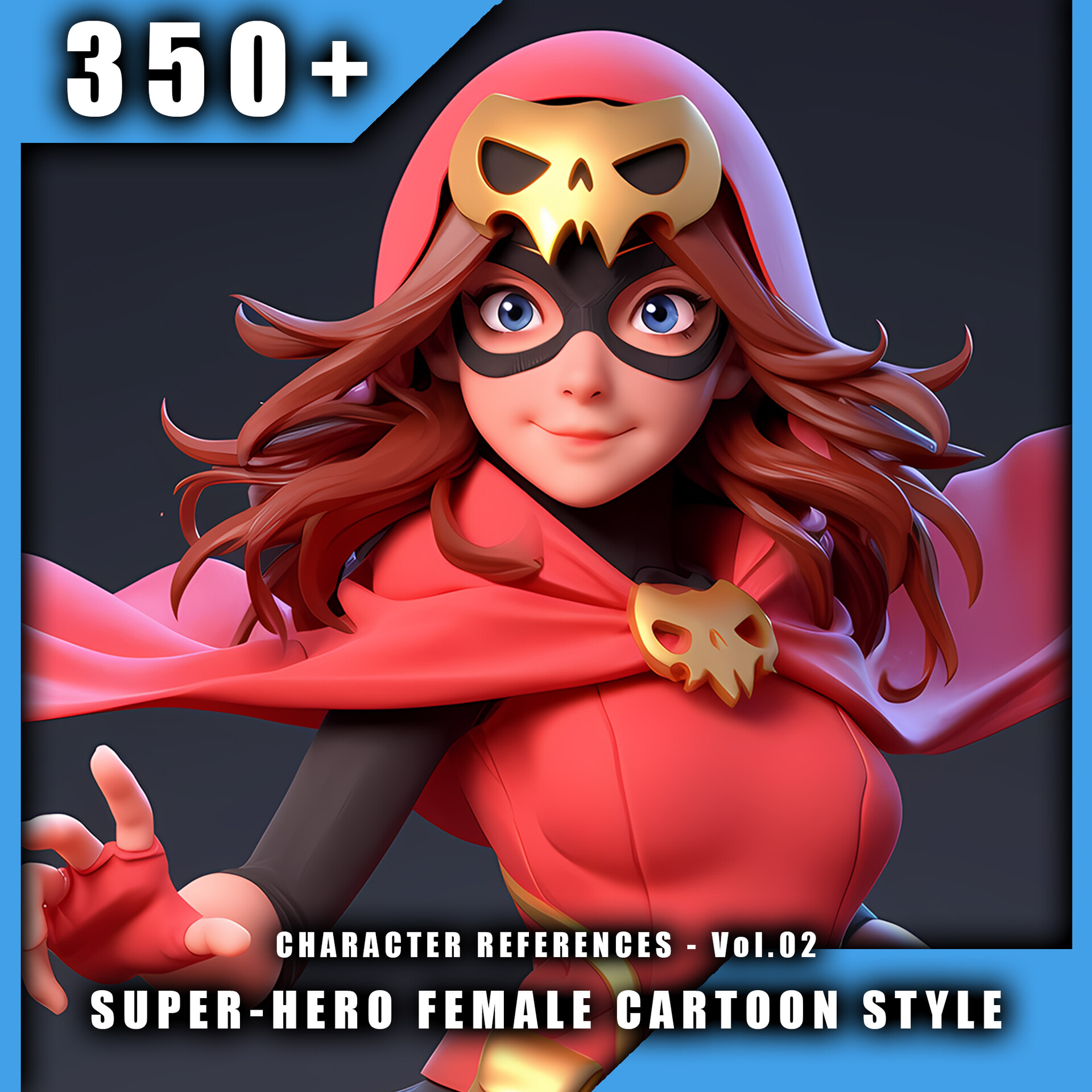 ArtStation - 350+ Super-Hero Female Cartoon Style - Character ...
