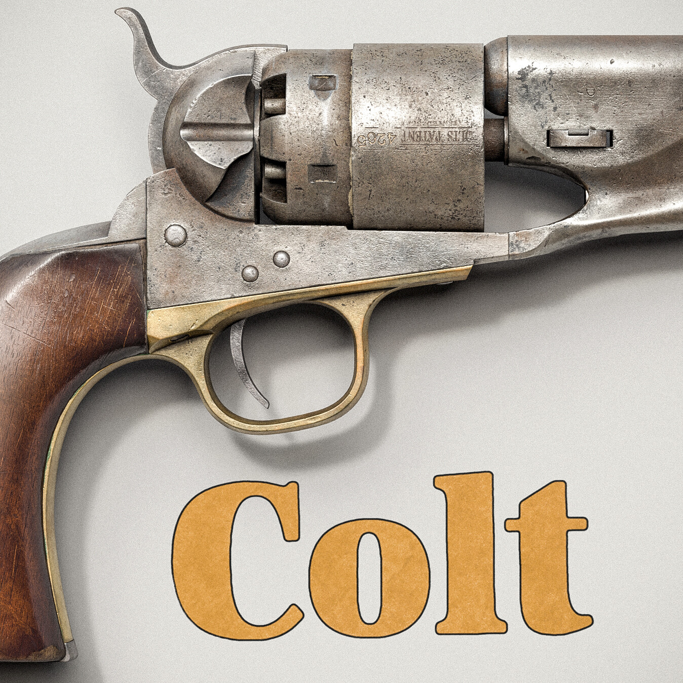 ArtStation - Colt 1860 Army Revolver