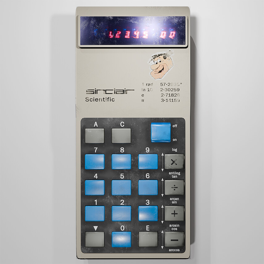 ArtStation - Sinclair Scientific Programmable calculator, 1974