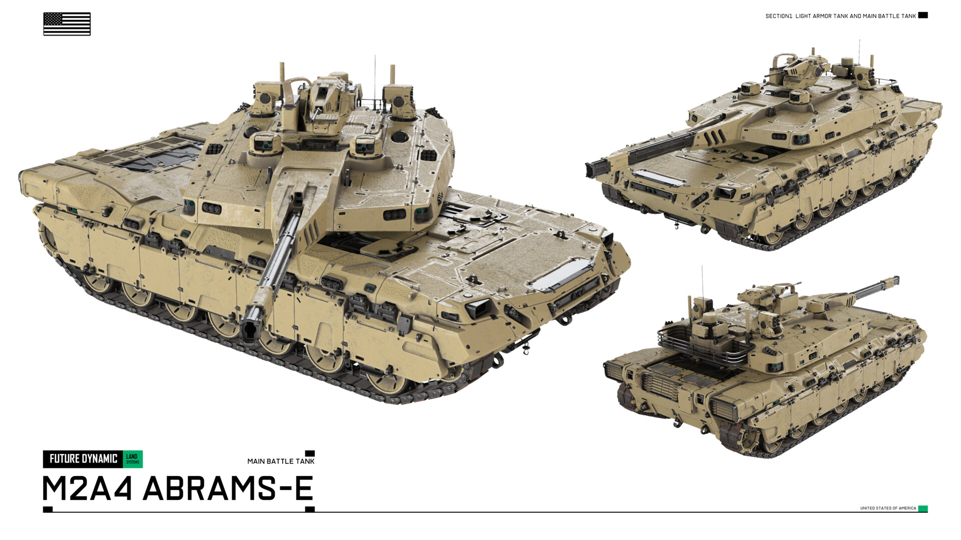 ArtStation - M2A4 Abrams-E