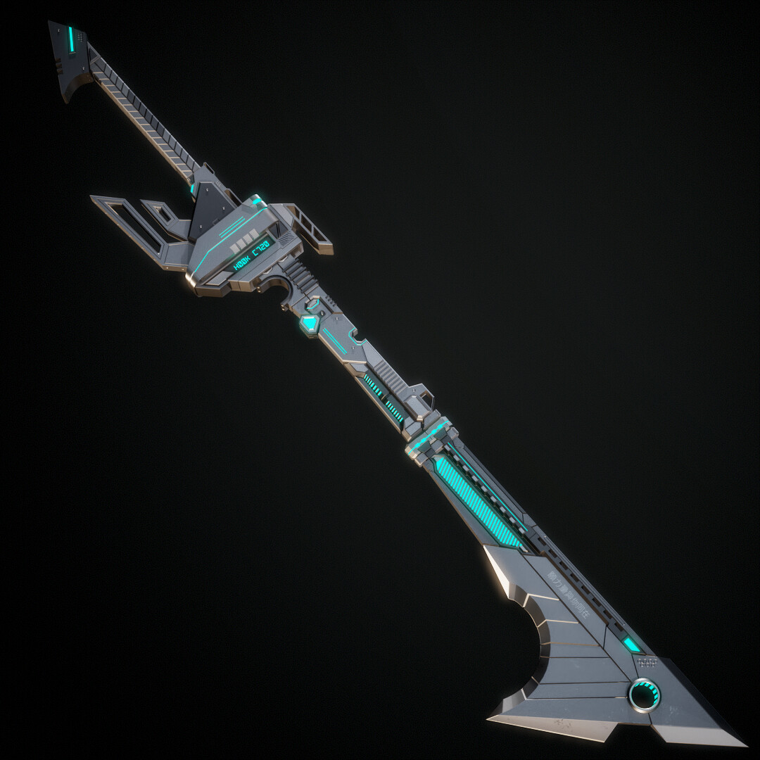 ArtStation - Cyber "hook" sword