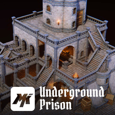 ArtStation - STYL - Underground Prison | Level Overview (Unity)