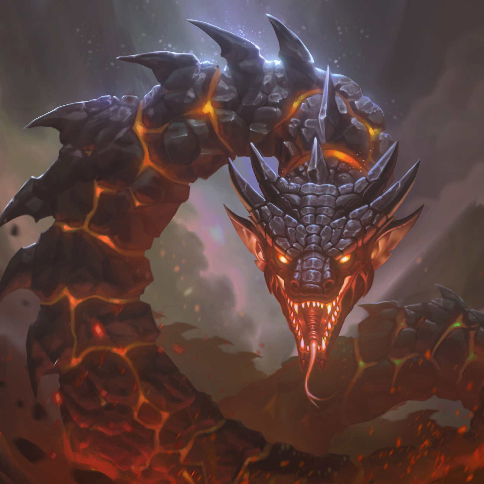 ArtStation - Serpent of the Fallen star - ZONE TCG