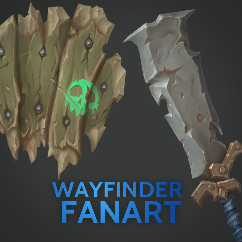 ArtStation - Wayfinder Stylized Weapons Fanart