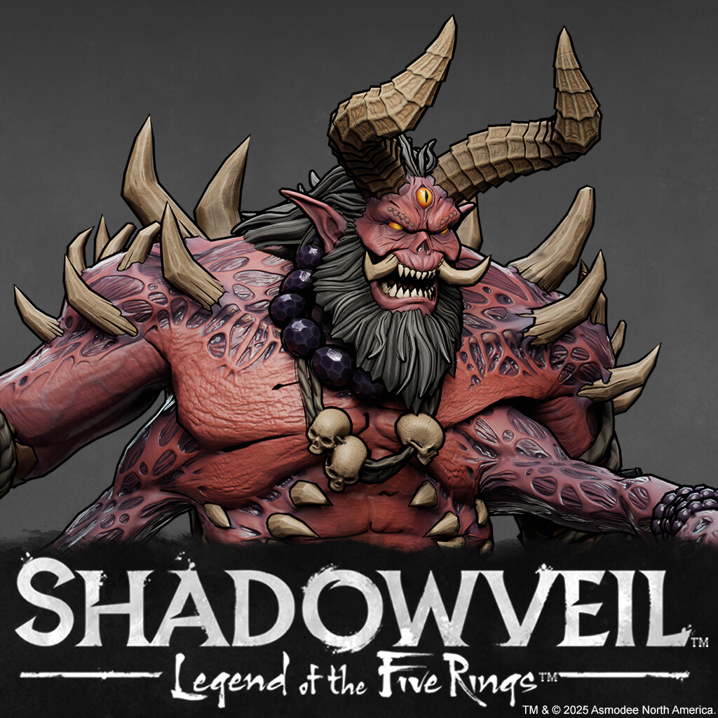 ArtStation - Shadowveil: Legend of the Five Rings - Oni Lord Magansha the Ravenous