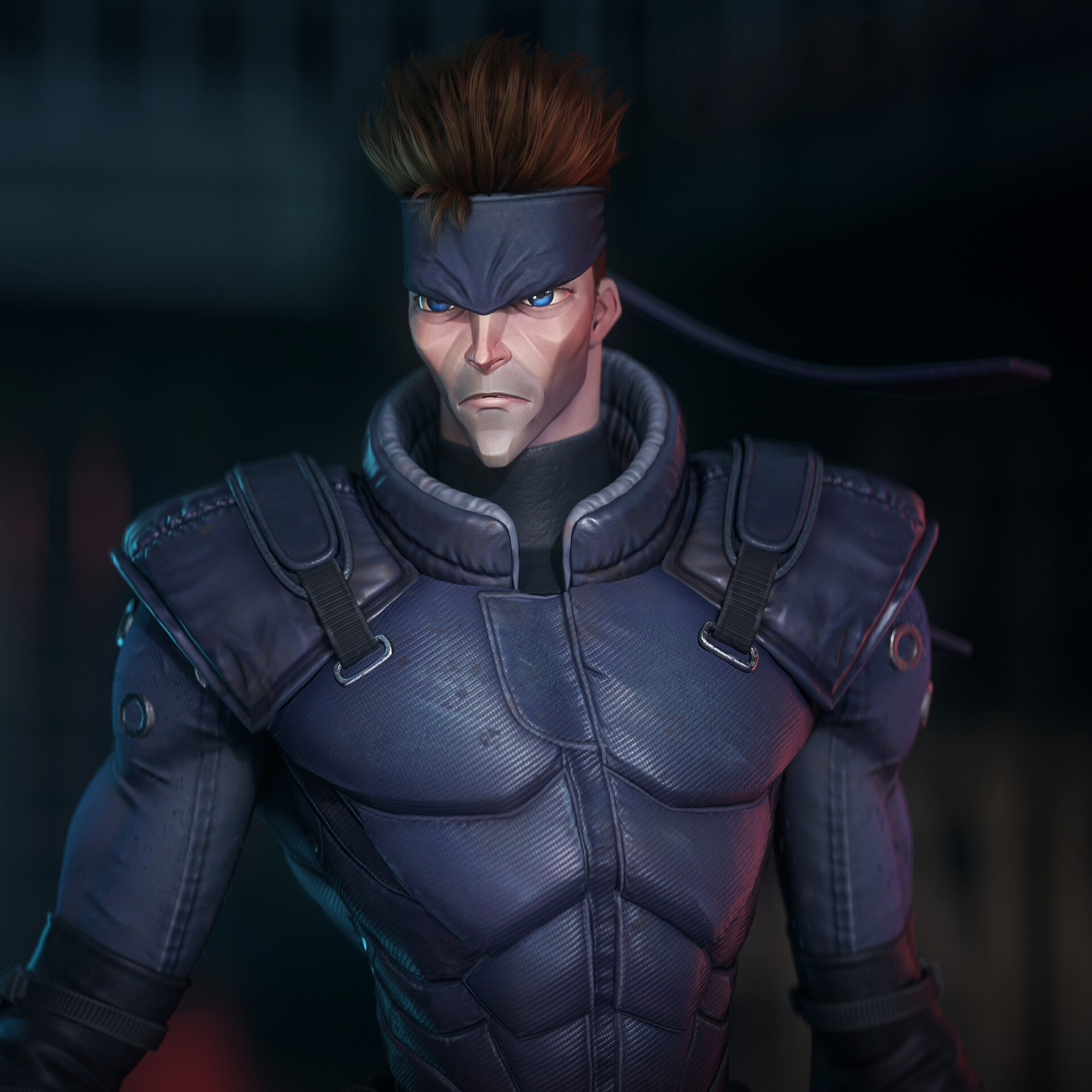 ArtStation - Stylized Solid Snake