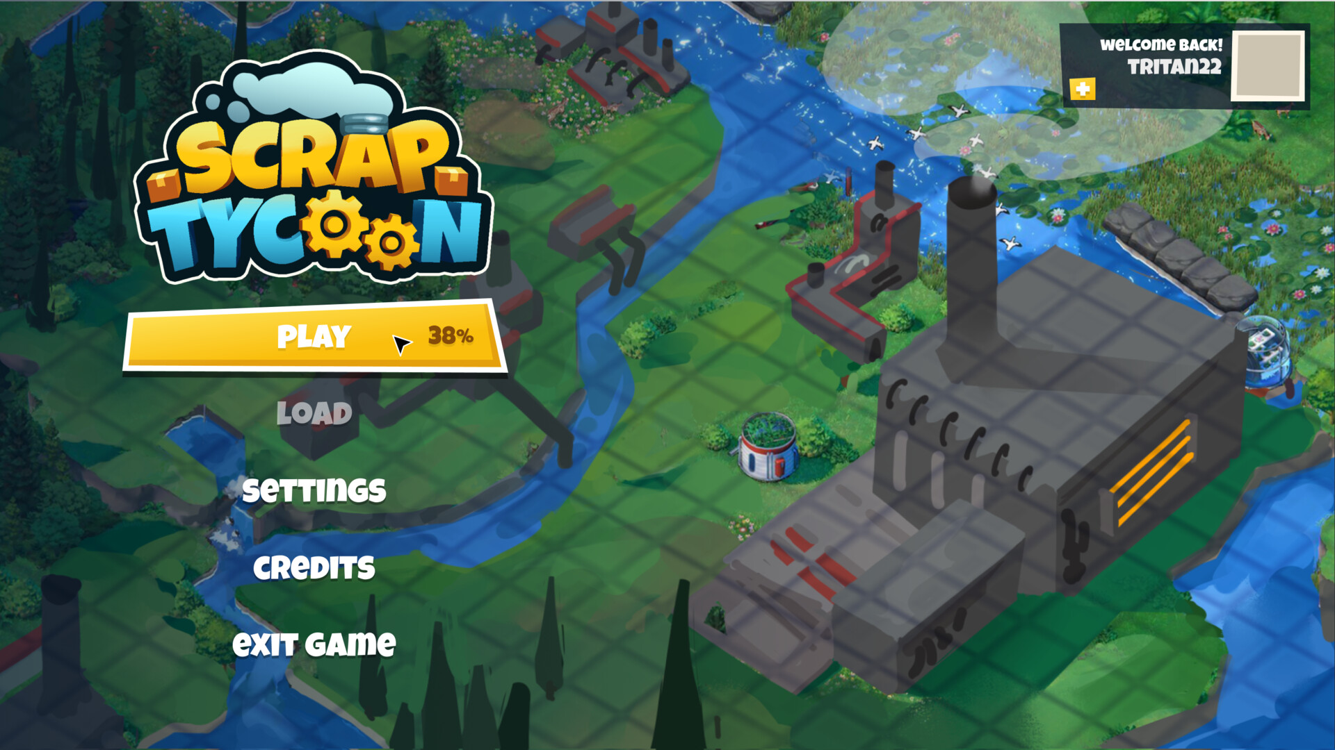 ArtStation - Scrap Tycoon - Main Menu UI