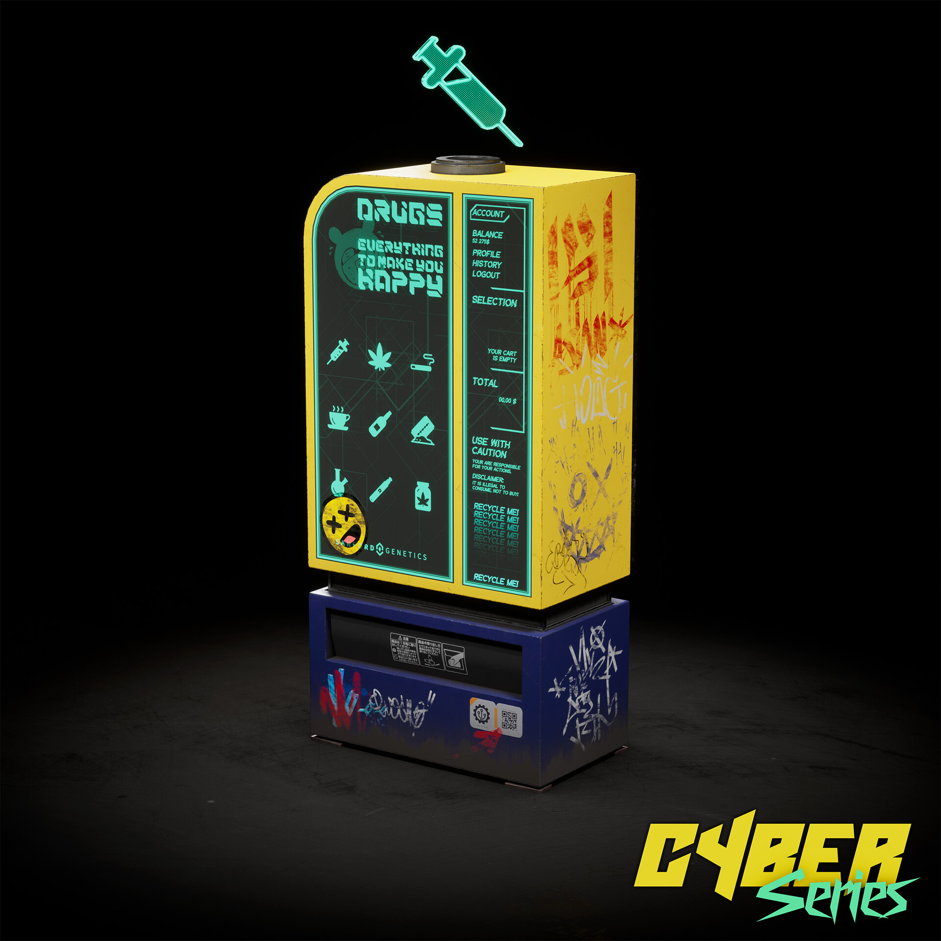 ArtStation - CyberSeries: Drugs Vending Machine
