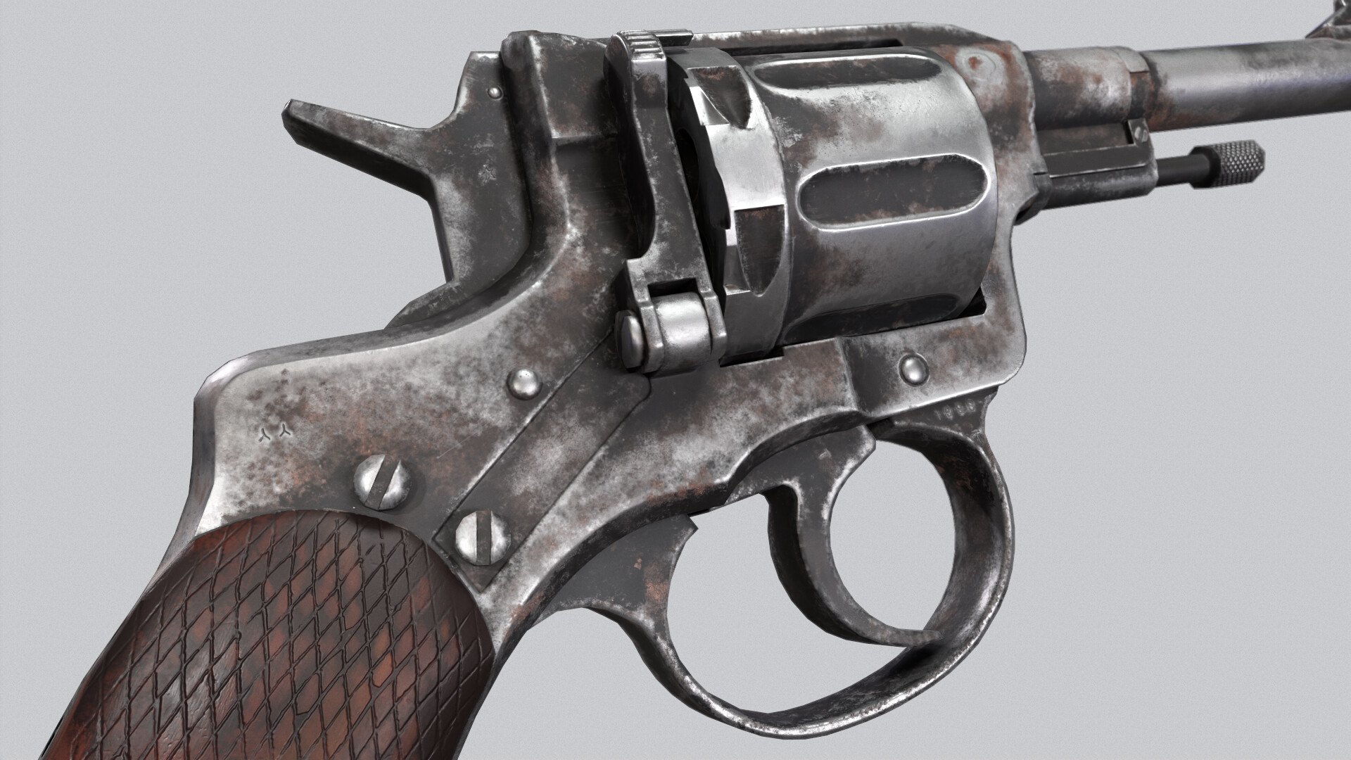 ArtStation - Revolver of the Nagant system 1910