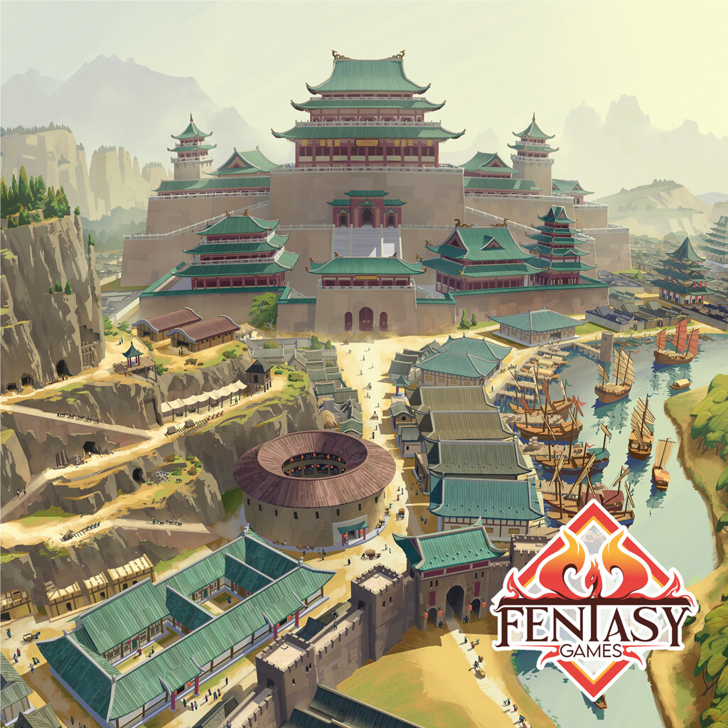 ArtStation - Yinzi Ming - player board