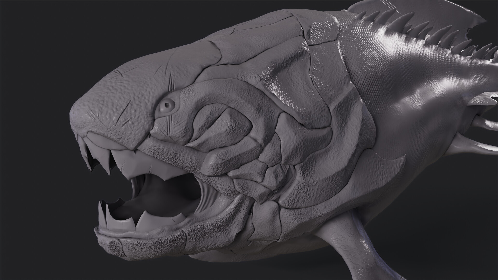 ArtStation - Dunkleosteus (for game)
