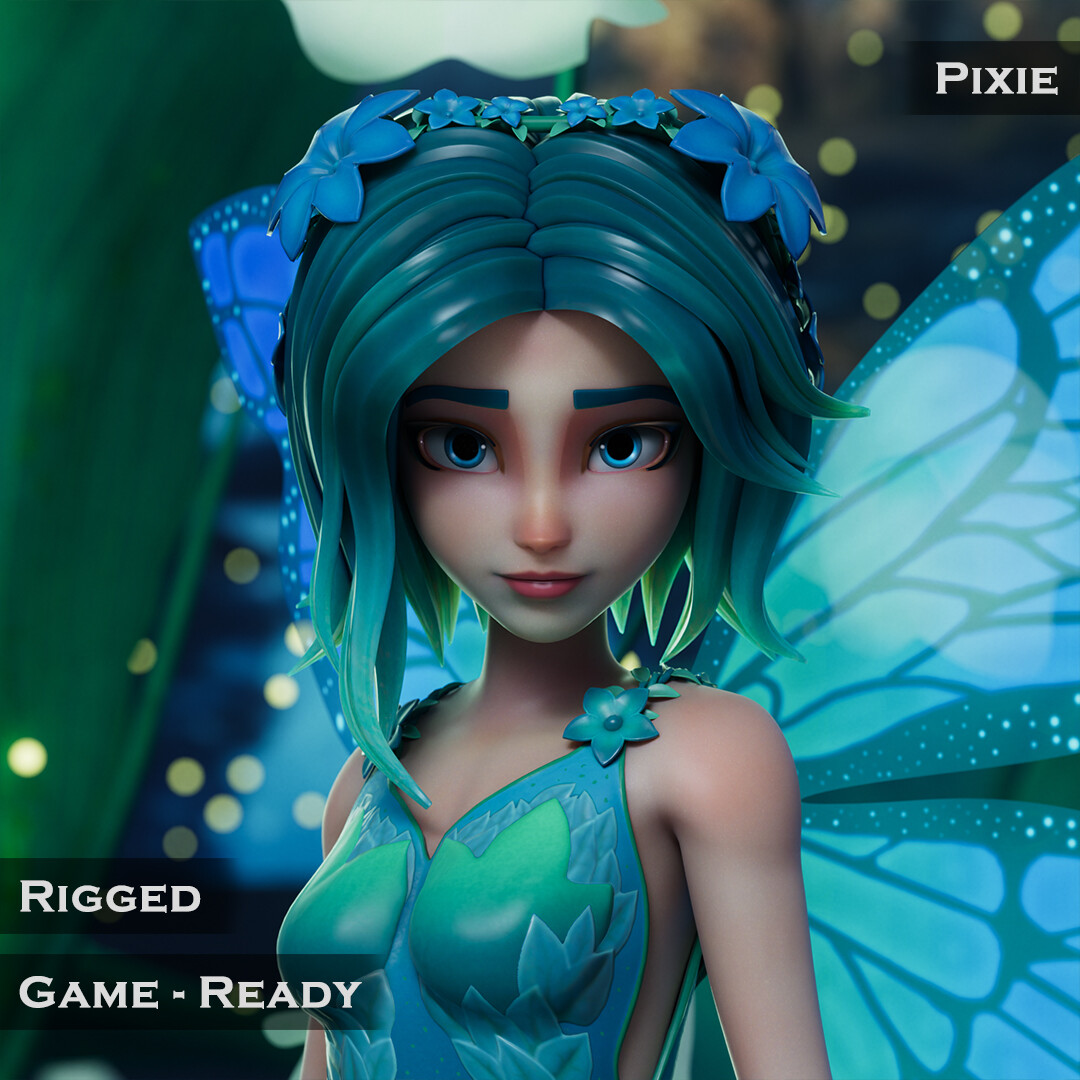 ArtStation - Pixie and the Enchanted Lake (Game-Ready)