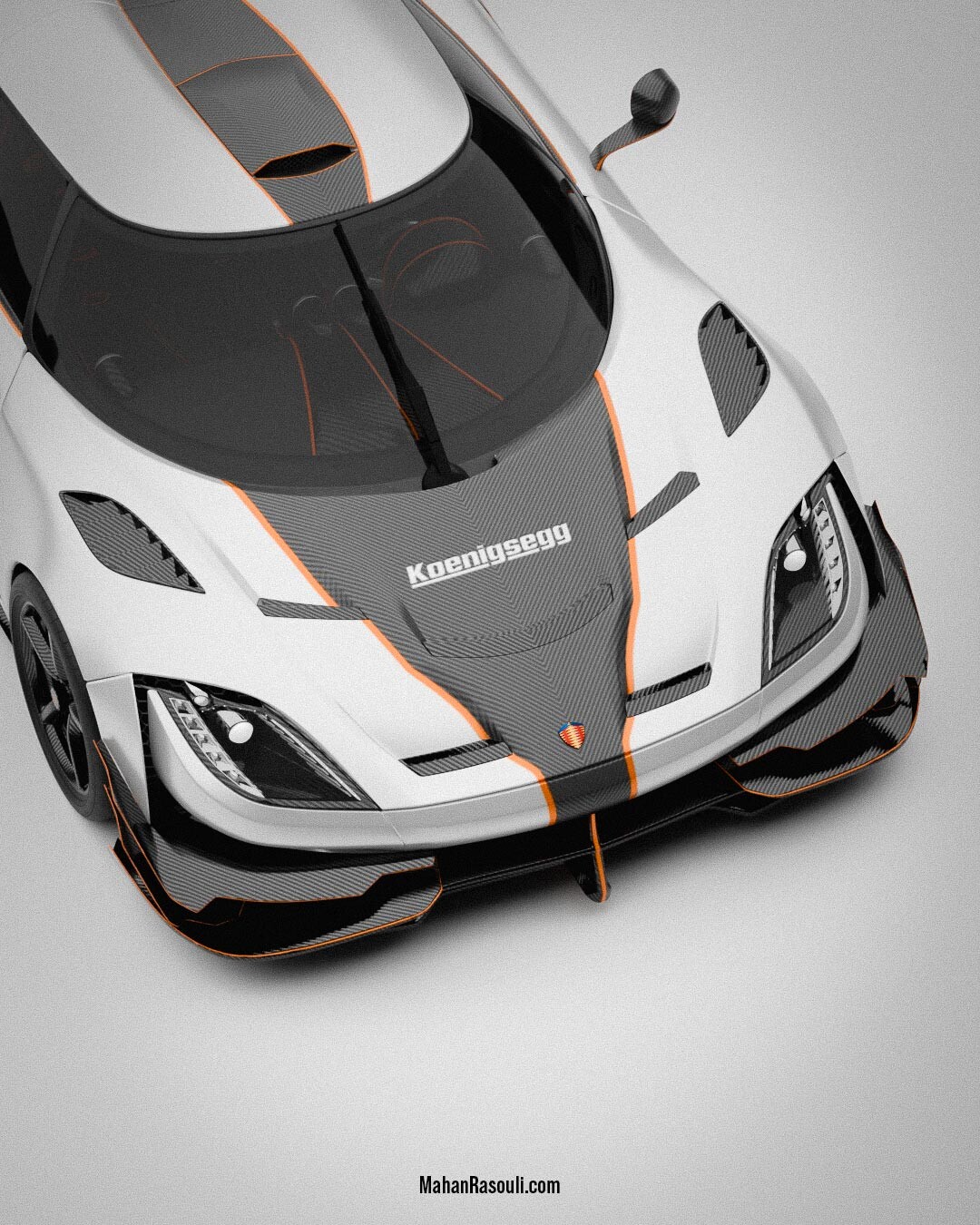 ArtStation - Koenigsegg Agera One:1 – White Studio Render