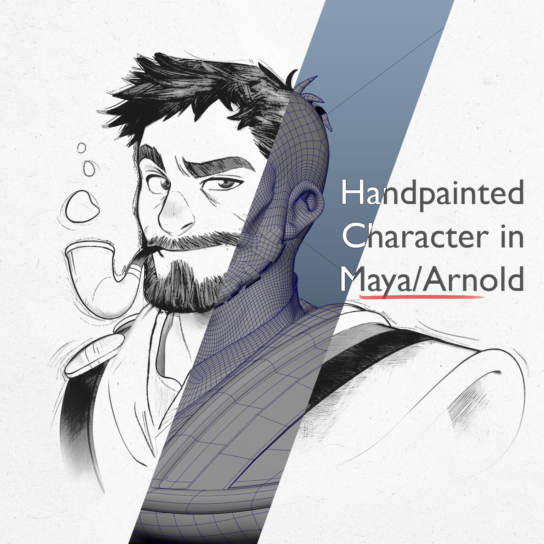 ArtStation - 3D Character in Maya with 2D look in Maya (Aldrin)