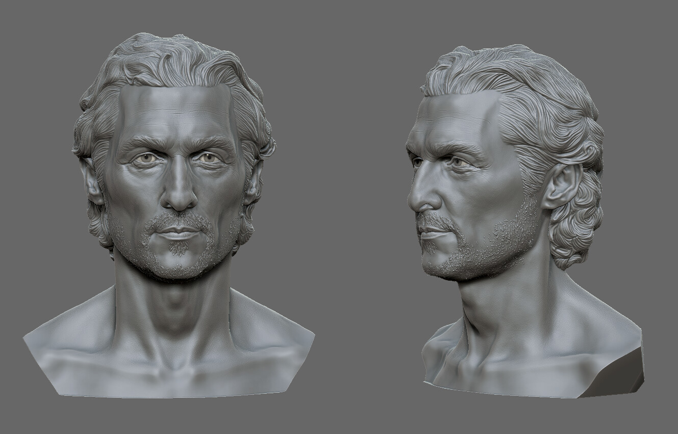 ArtStation - Mathew McConaughey Sculpt