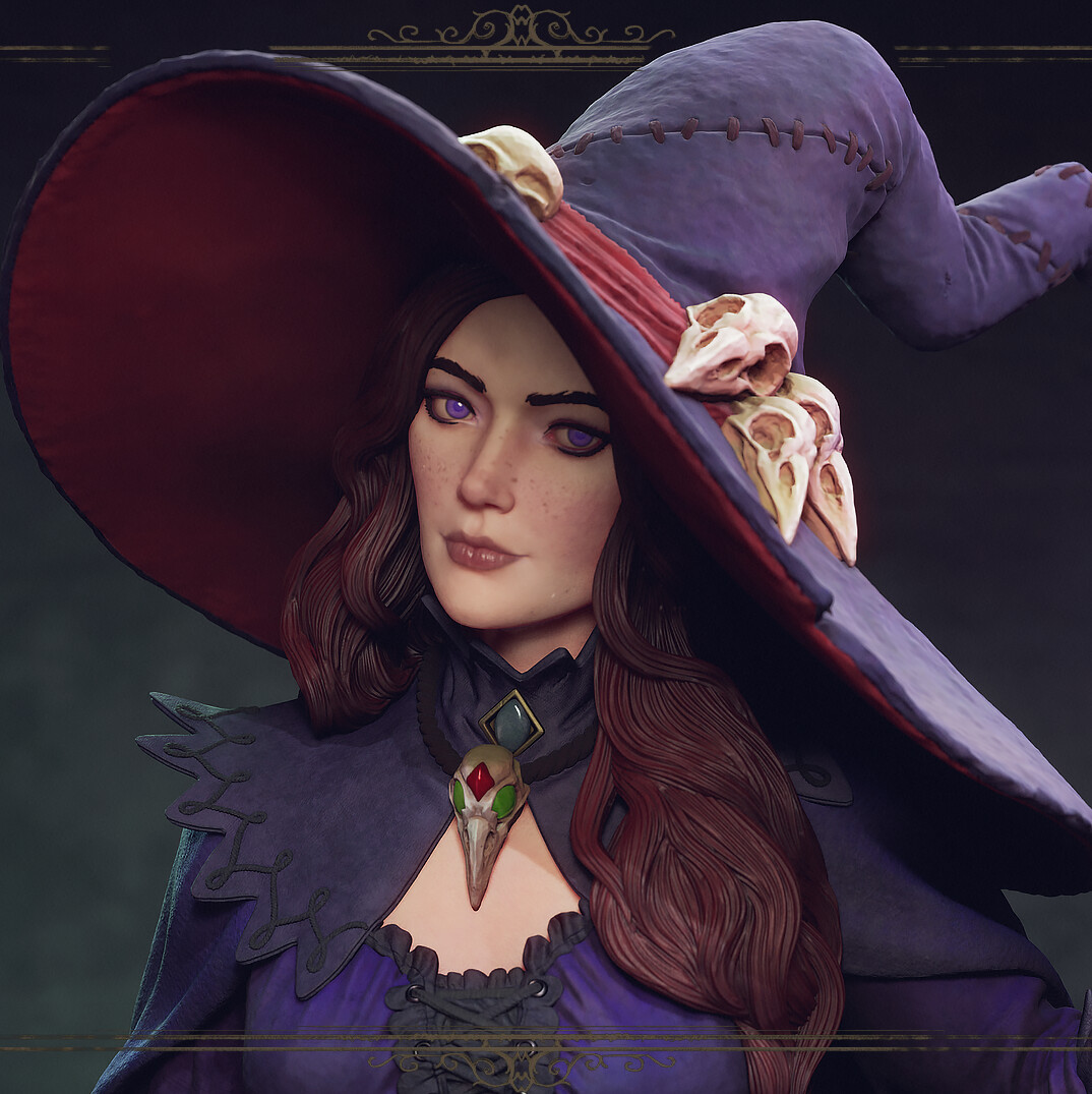 ArtStation - Morgan, The Hex Witch and Schrodie