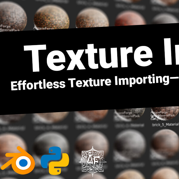 ArtStation - Texture Importer Pro (Blender 3 Series)