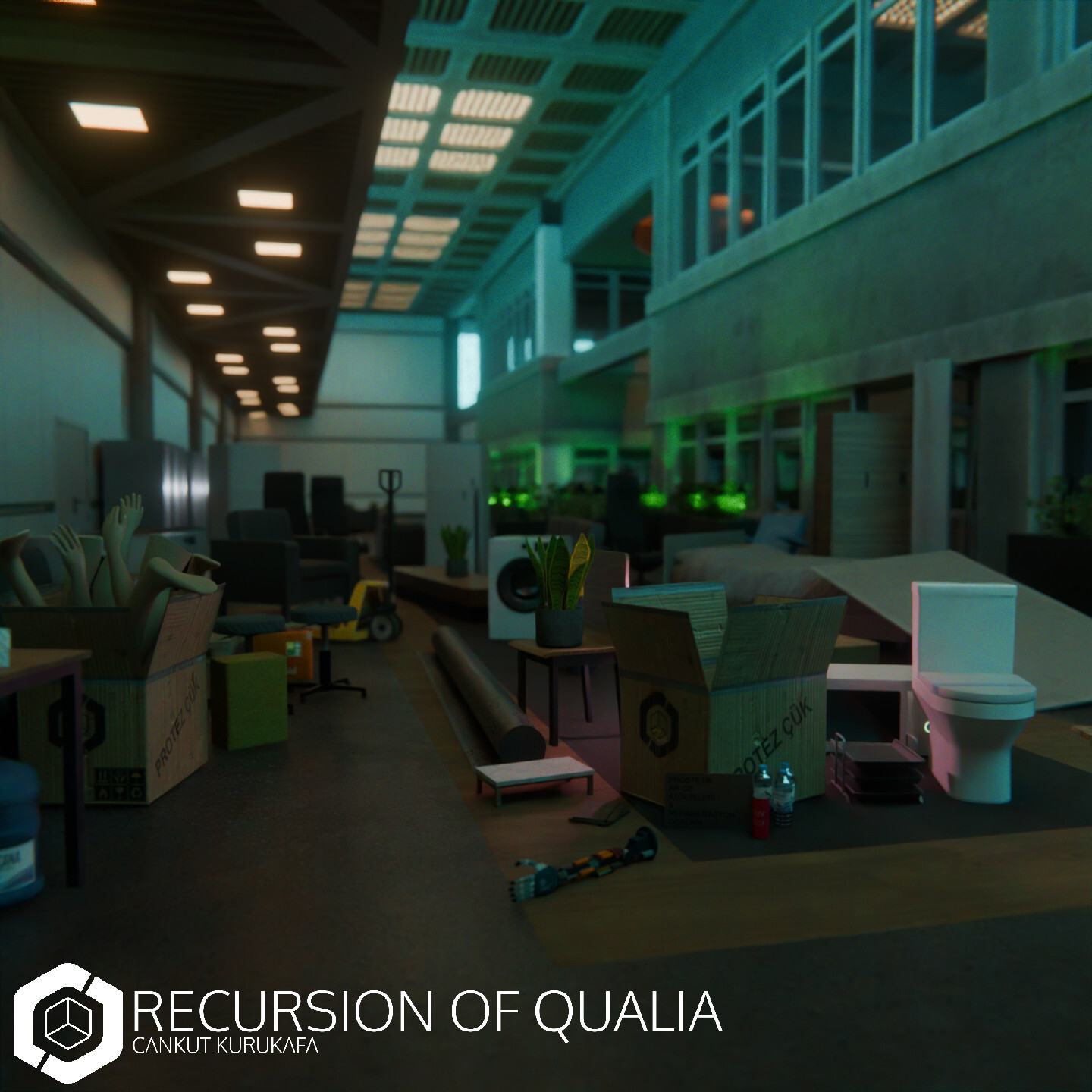 ArtStation - Prosthetics Lab - Environment Design - Recursion of Qualia [WIP]