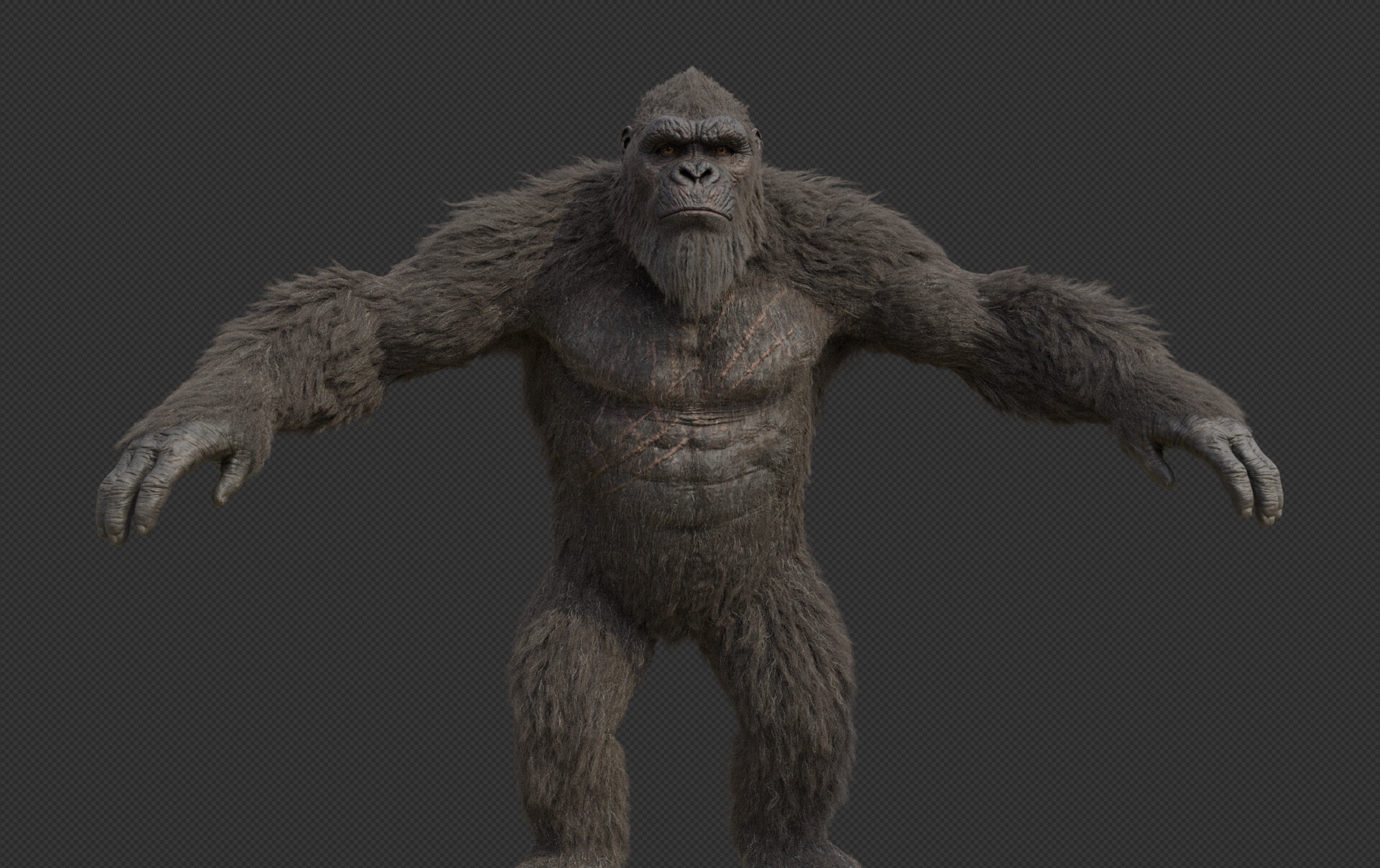 ArtStation - My Kong Model edit showcase Turntable