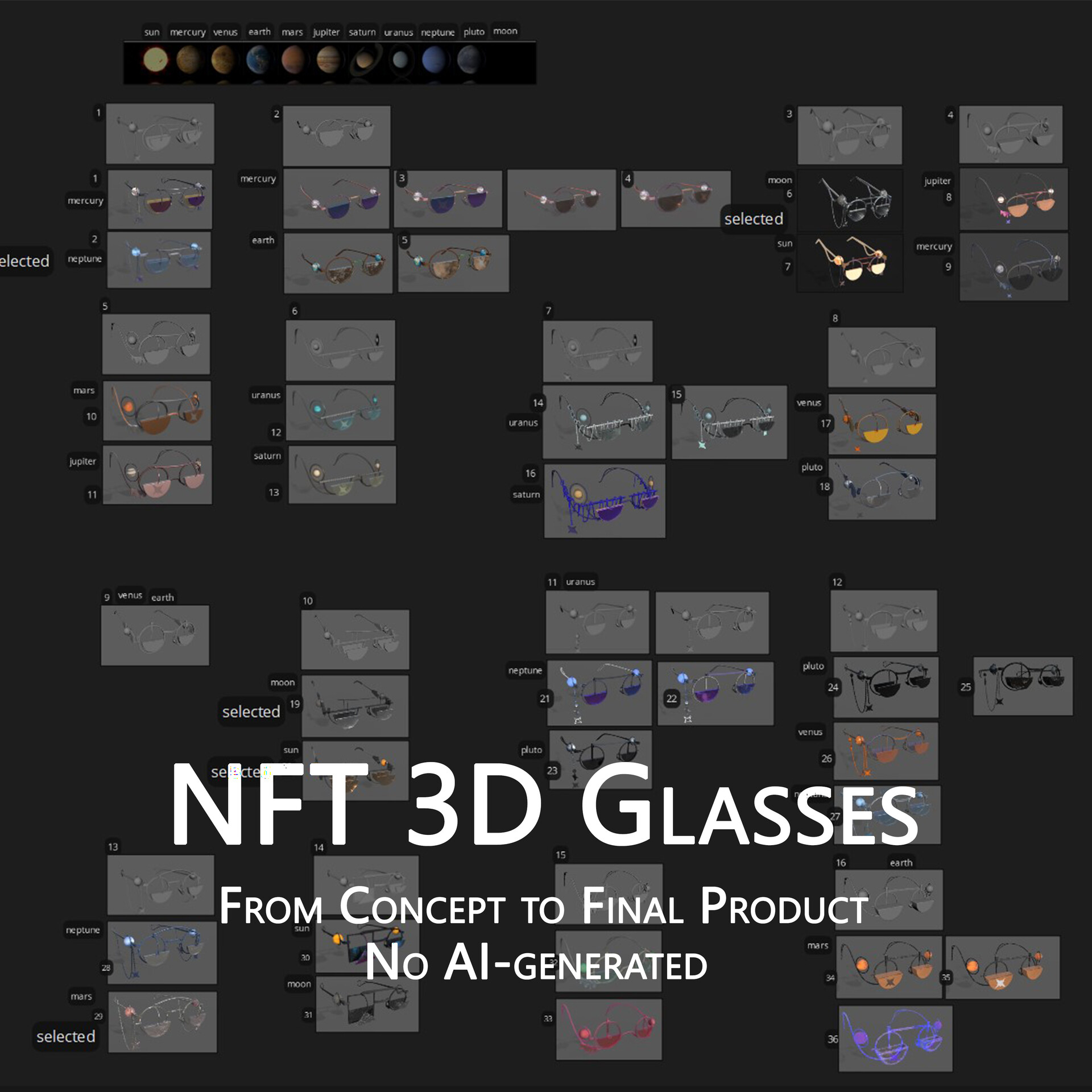 ArtStation - NFT 3D Glasses: From Concept to Final Product (Version ...