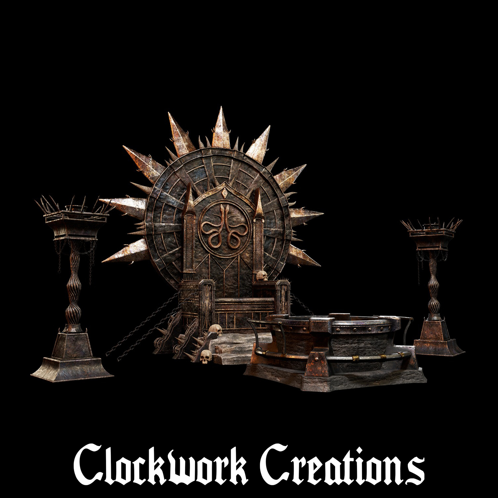 ArtStation - Dark Throne Room Pack