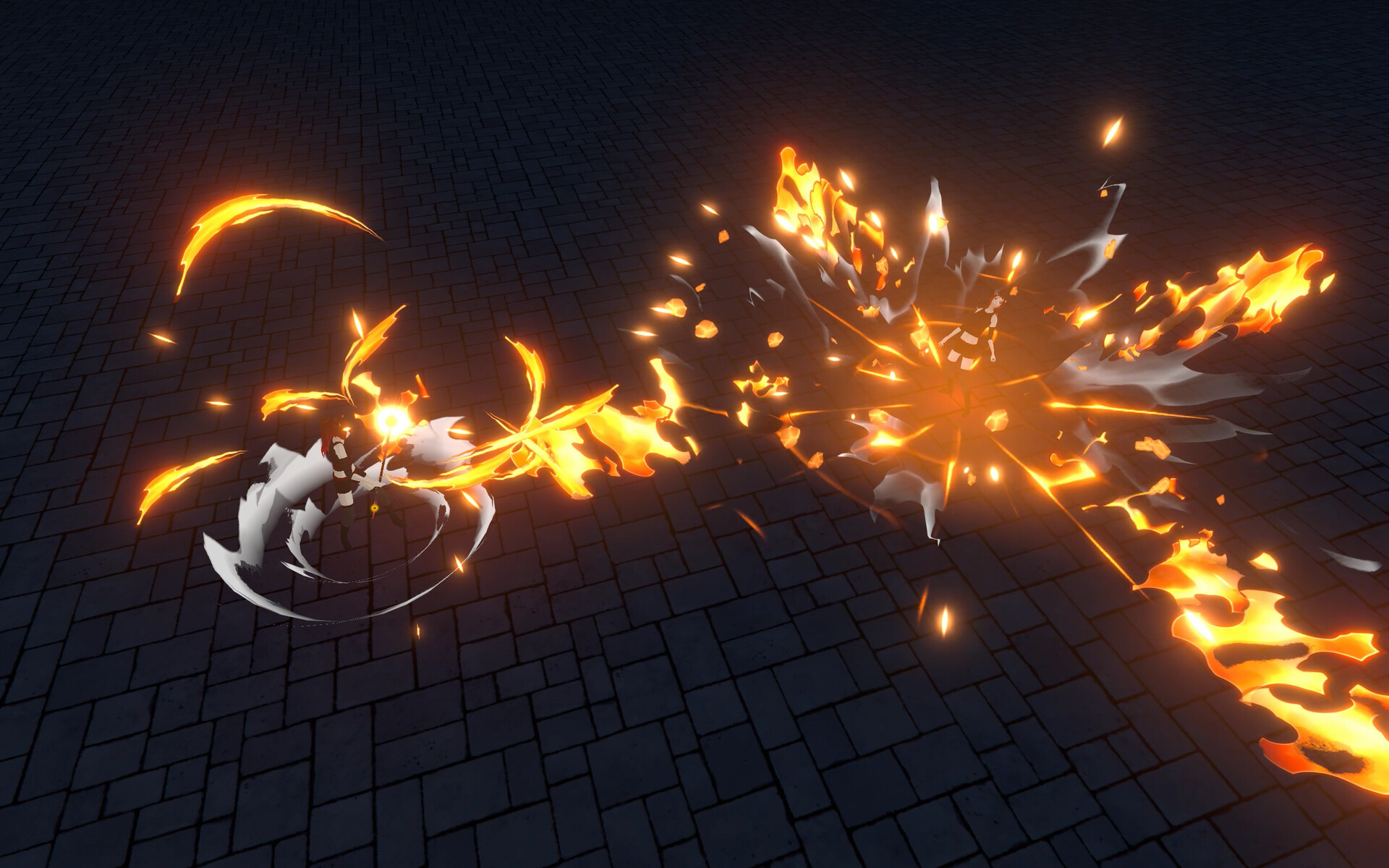 ArtStation - Fire spells. Game VFX