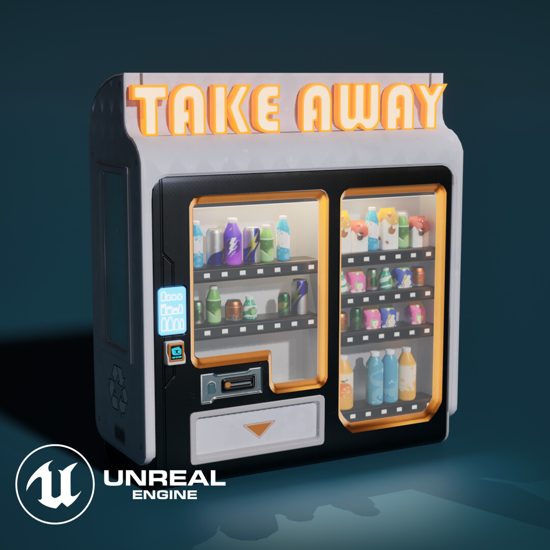 ArtStation - Vending Machine (Unreleased Project)