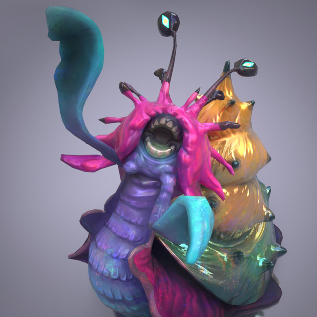 ArtStation - Snail, stylized 3D creature art