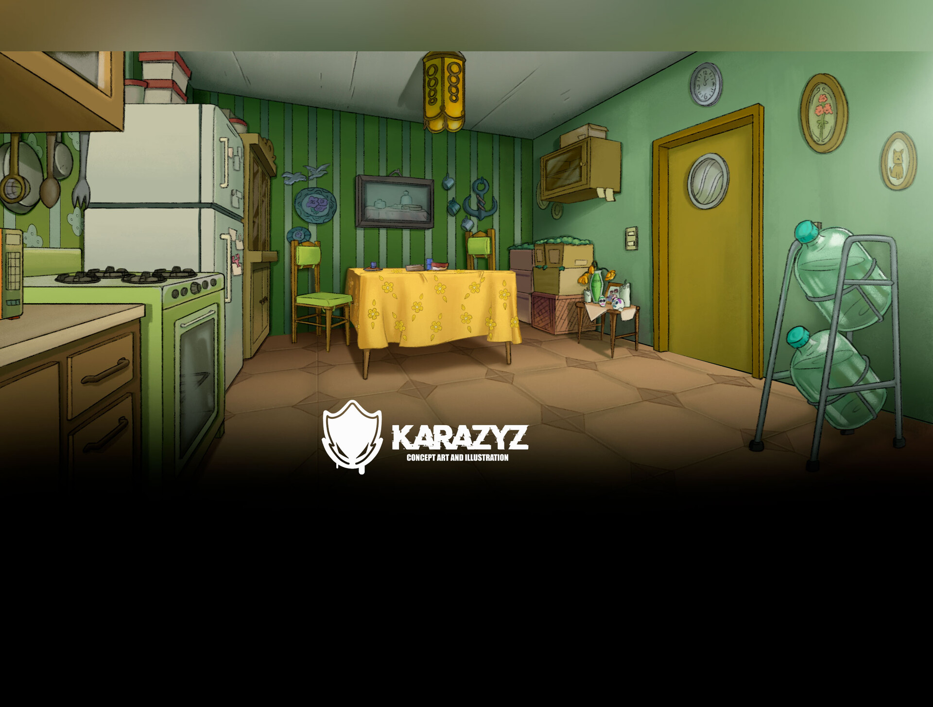 ArtStation - Bem y yo - Backgrounds