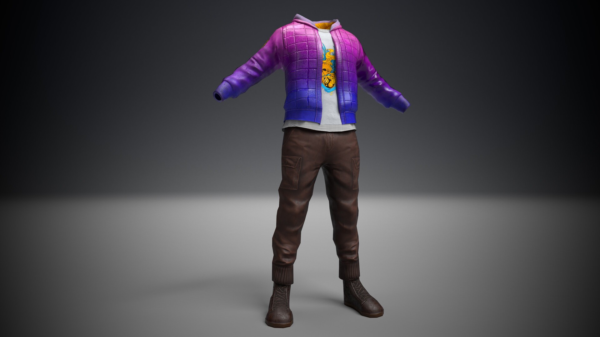 ArtStation - Neon Warp Outfit (Male)