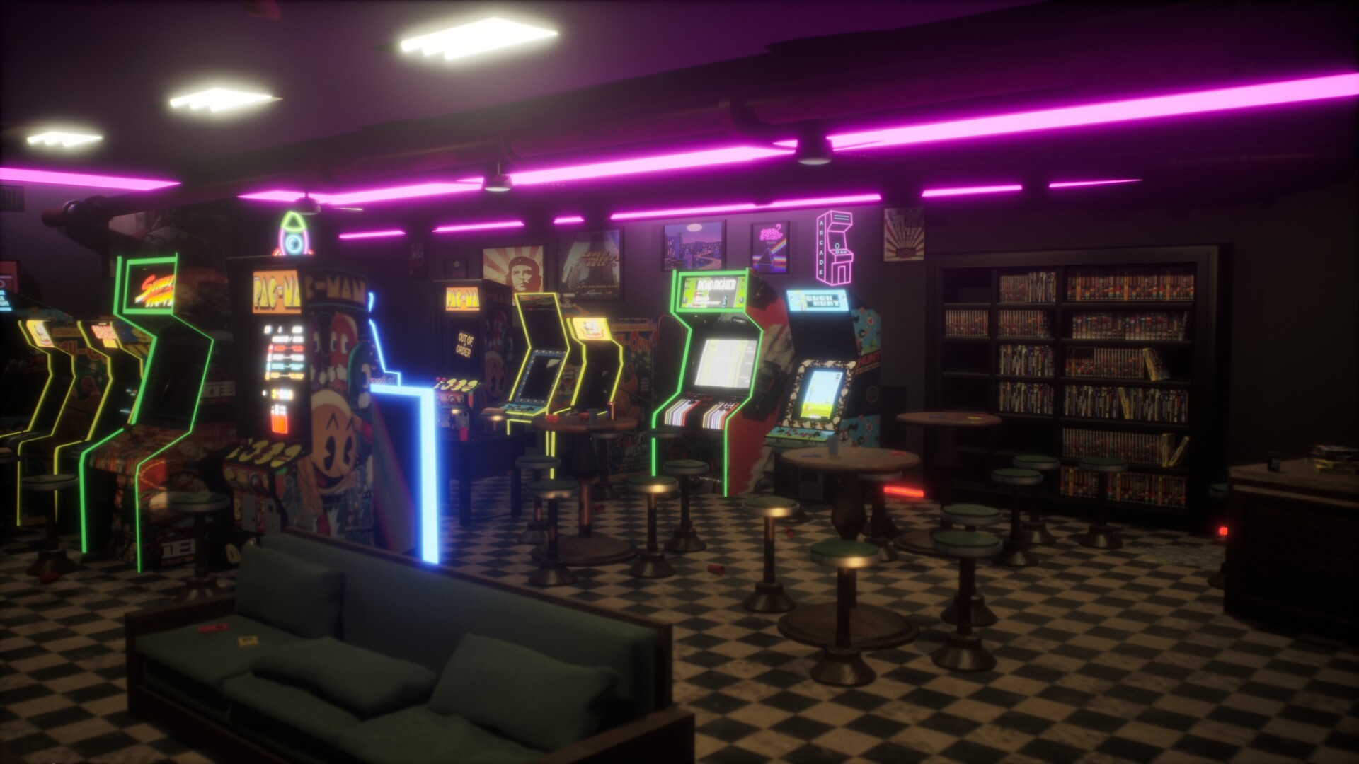 ArtStation - Retro Arcade Room – 3D Environment Personal Project ...