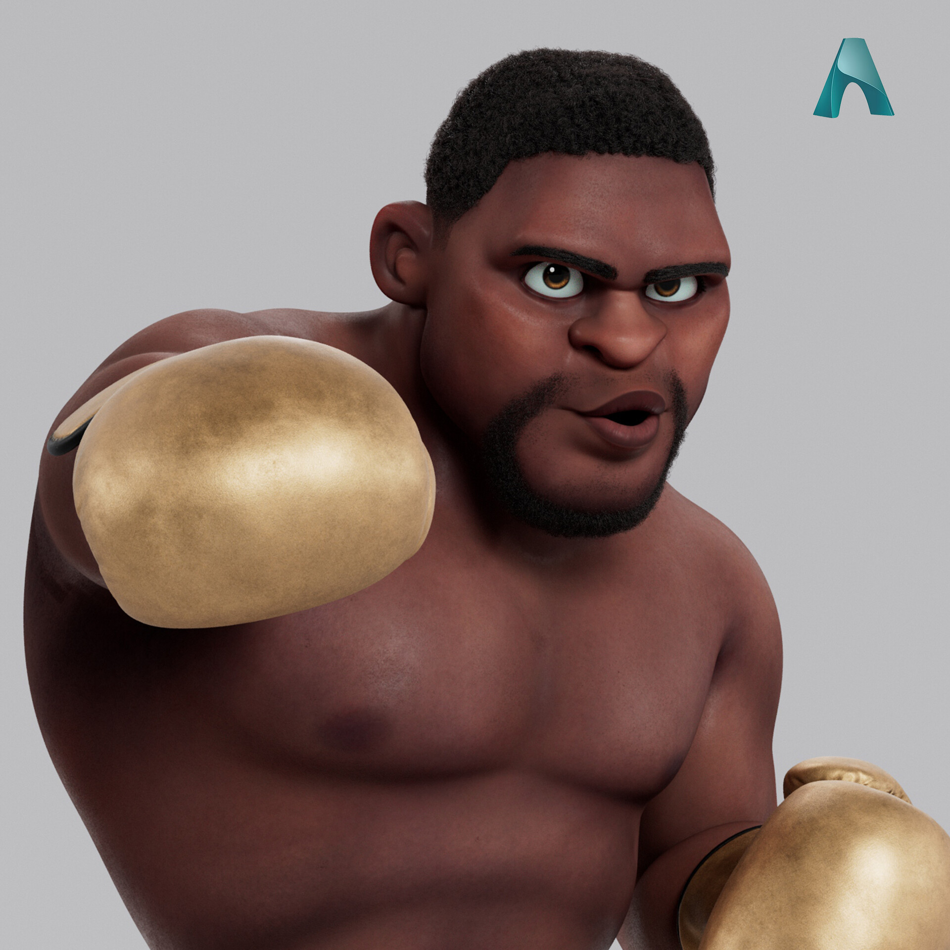 ArtStation - Frank, the boxer - 3D model