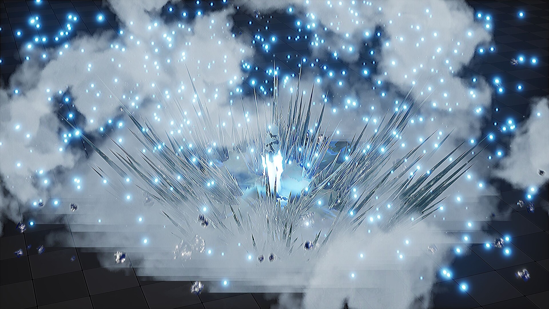 ArtStation - Ice Explosion - Realtime VFX