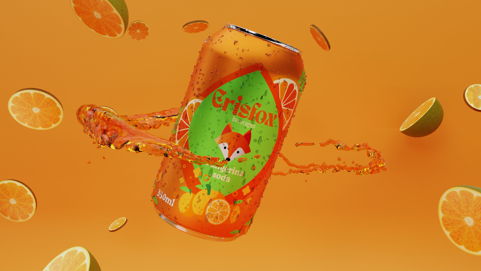 ArtStation - Refreshing Soda – 3D Can Commercial Showcase