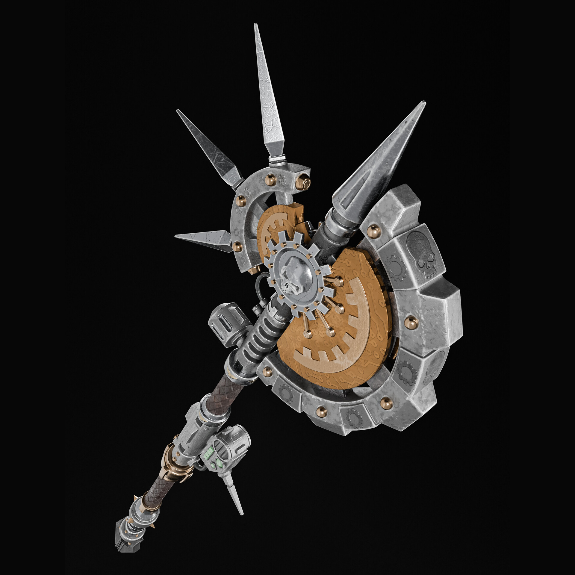 ArtStation - The Tech Priest's Halberd