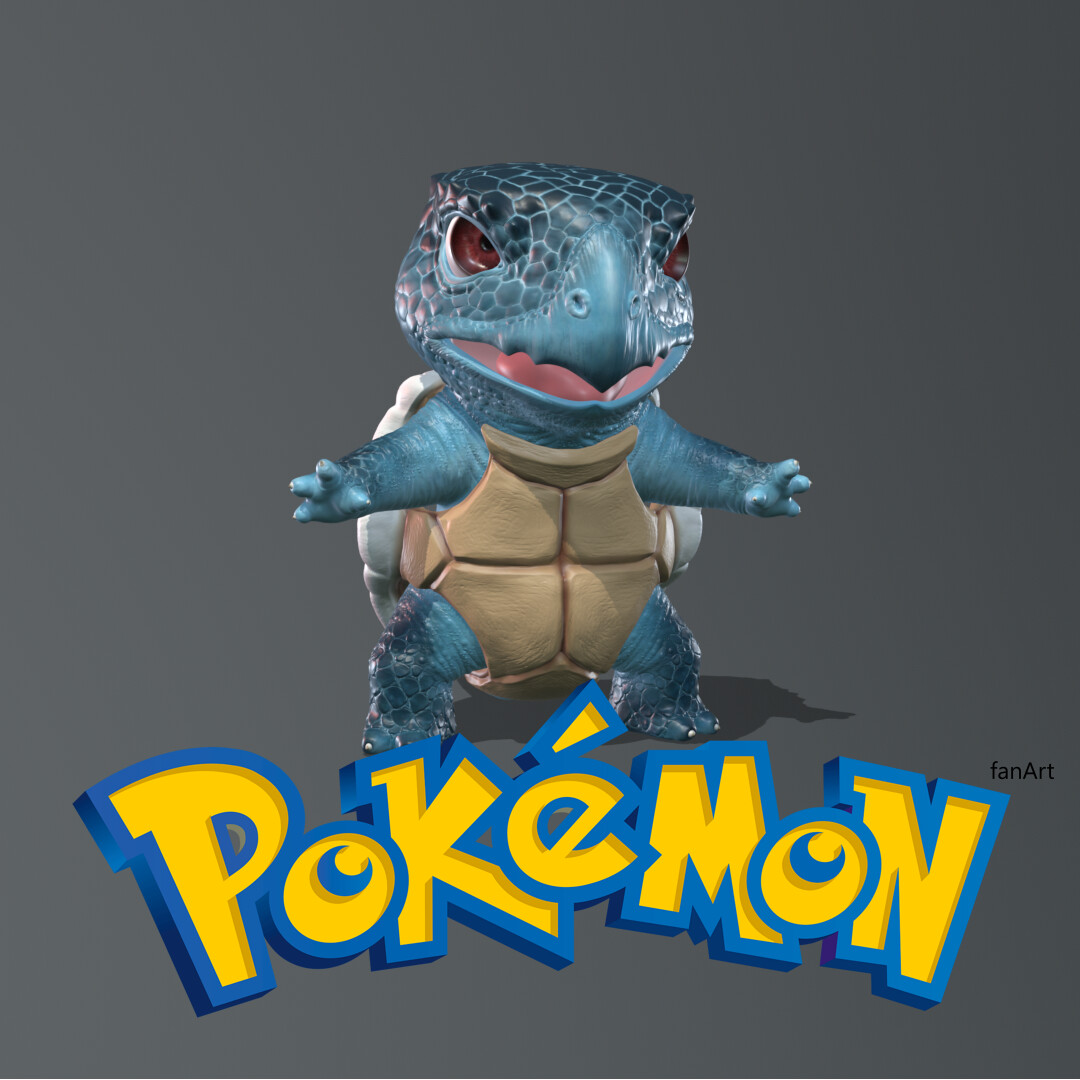 ArtStation - Pokémon Series FanArt: Squirtle