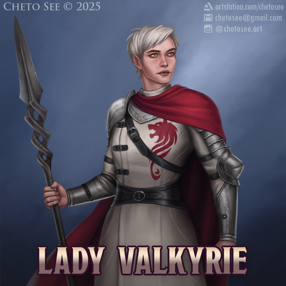 ArtStation - Lady Valkyrie, Battlemaster of the Karrnathi Army