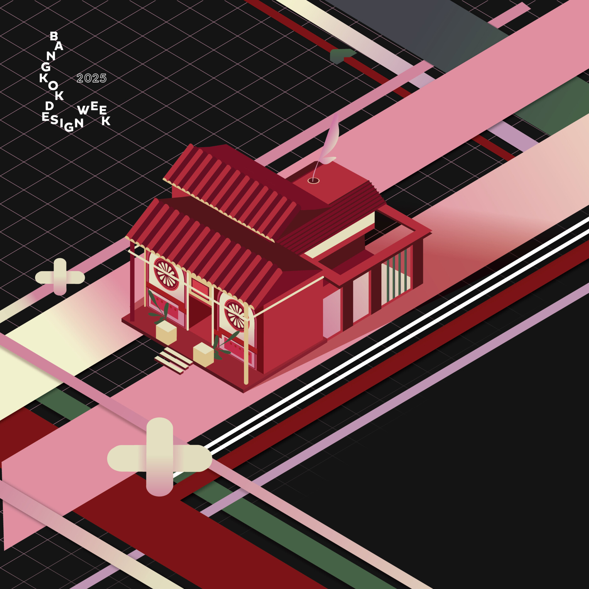 ArtStation - BKKDW2025 Past Forward - Art direction & Graphic Work