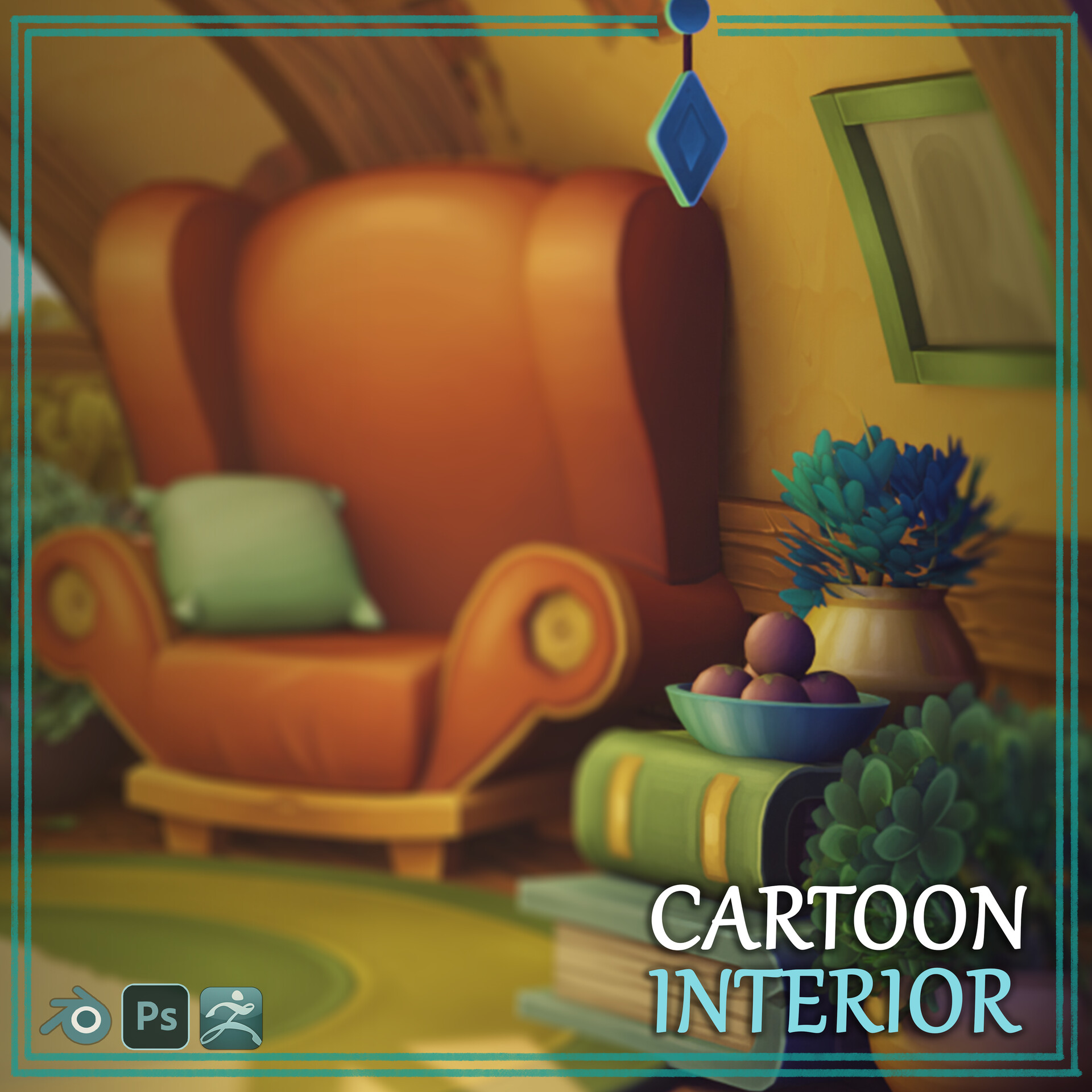 ArtStation - Cartoon Interior