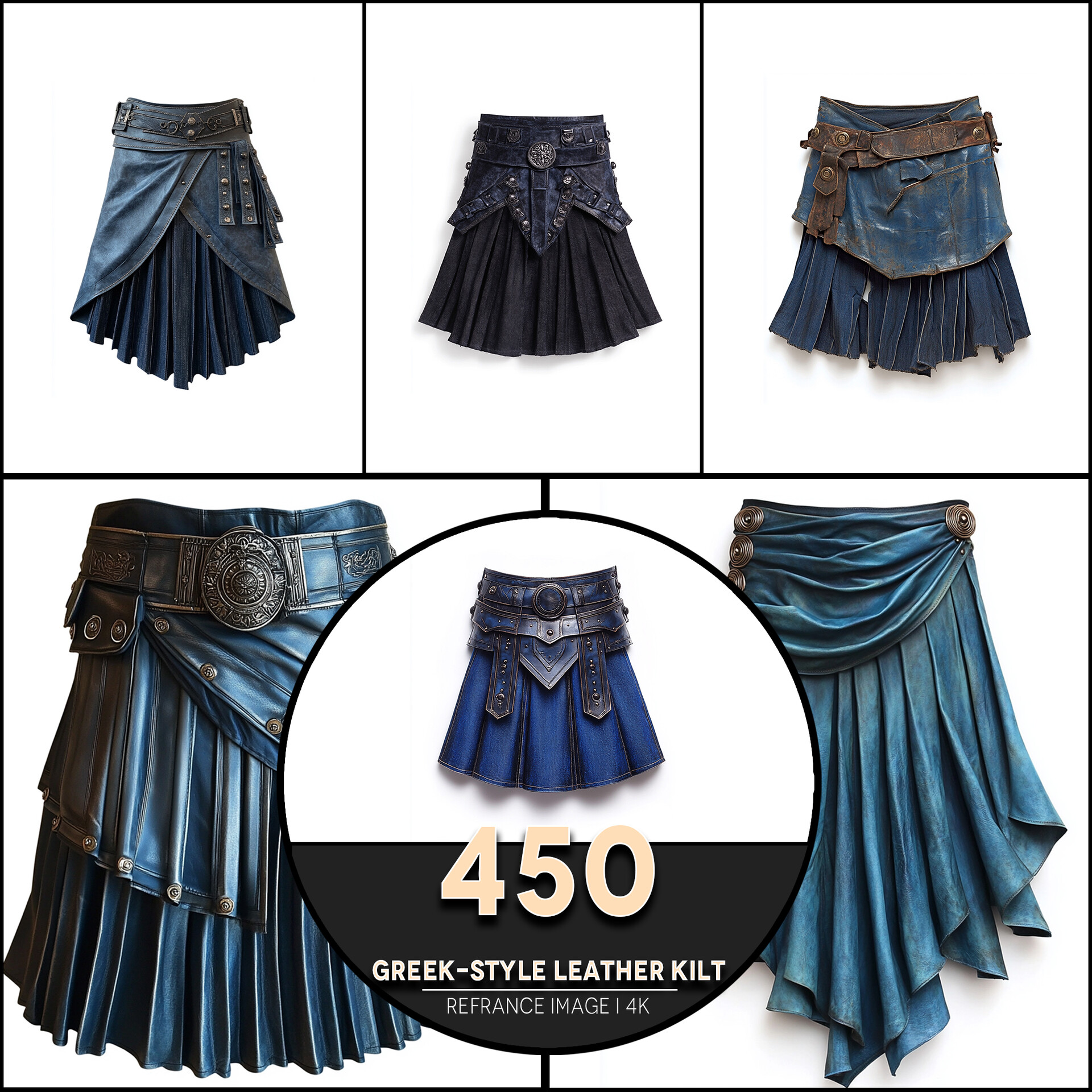 ArtStation - Greek-style leather Kilt 4K Reference/Concept Images