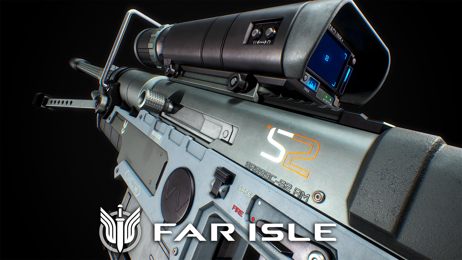 ArtStation - Halo SRS99C- S2 Sniper Rifle: Far Isle