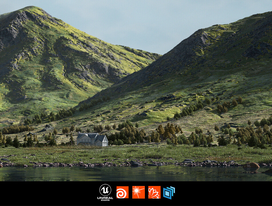 ArtStation - Greener II - (USD Scene in Houdini Solaris & UNREAL ENGINE ...