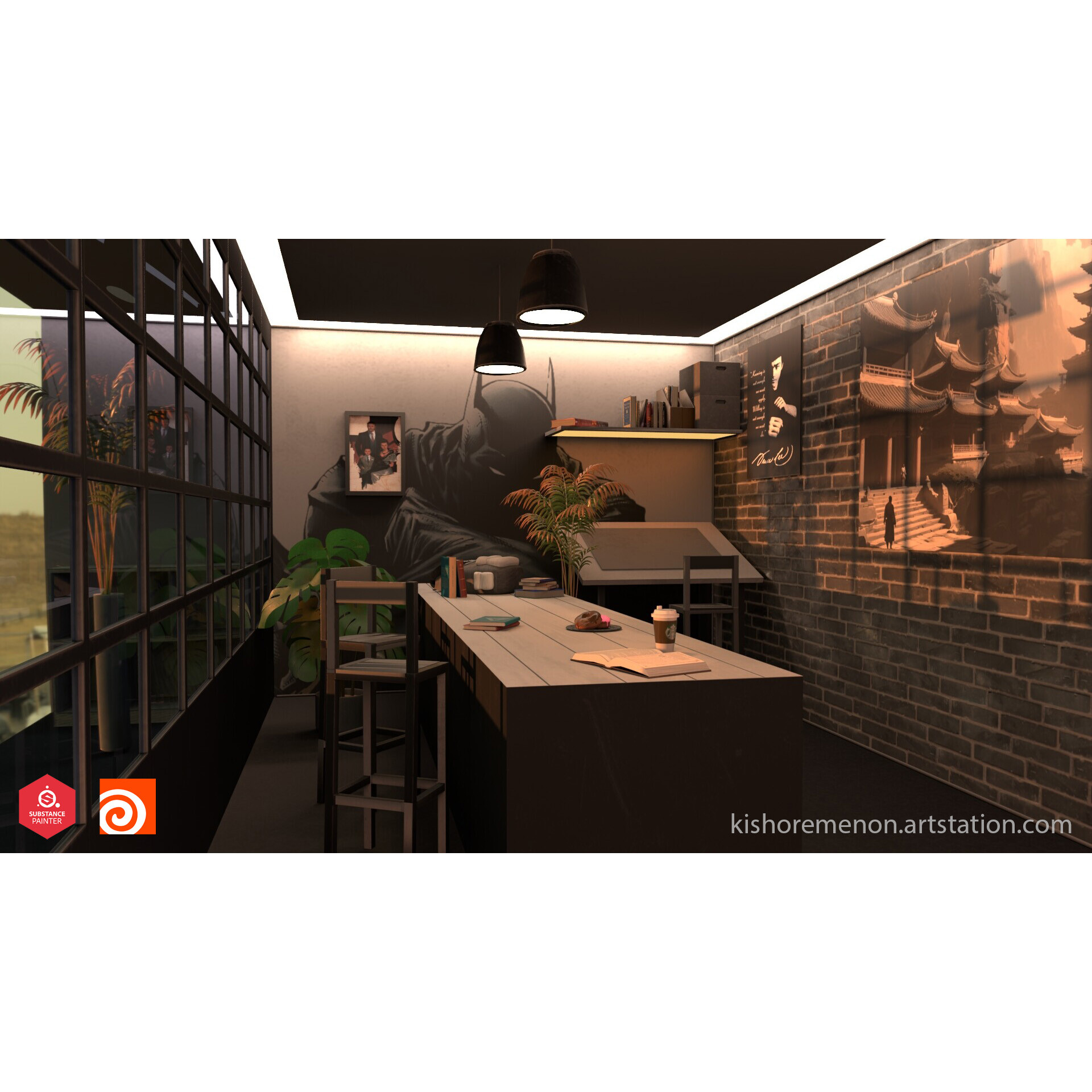 ArtStation - Room Aesthetic - Texturing