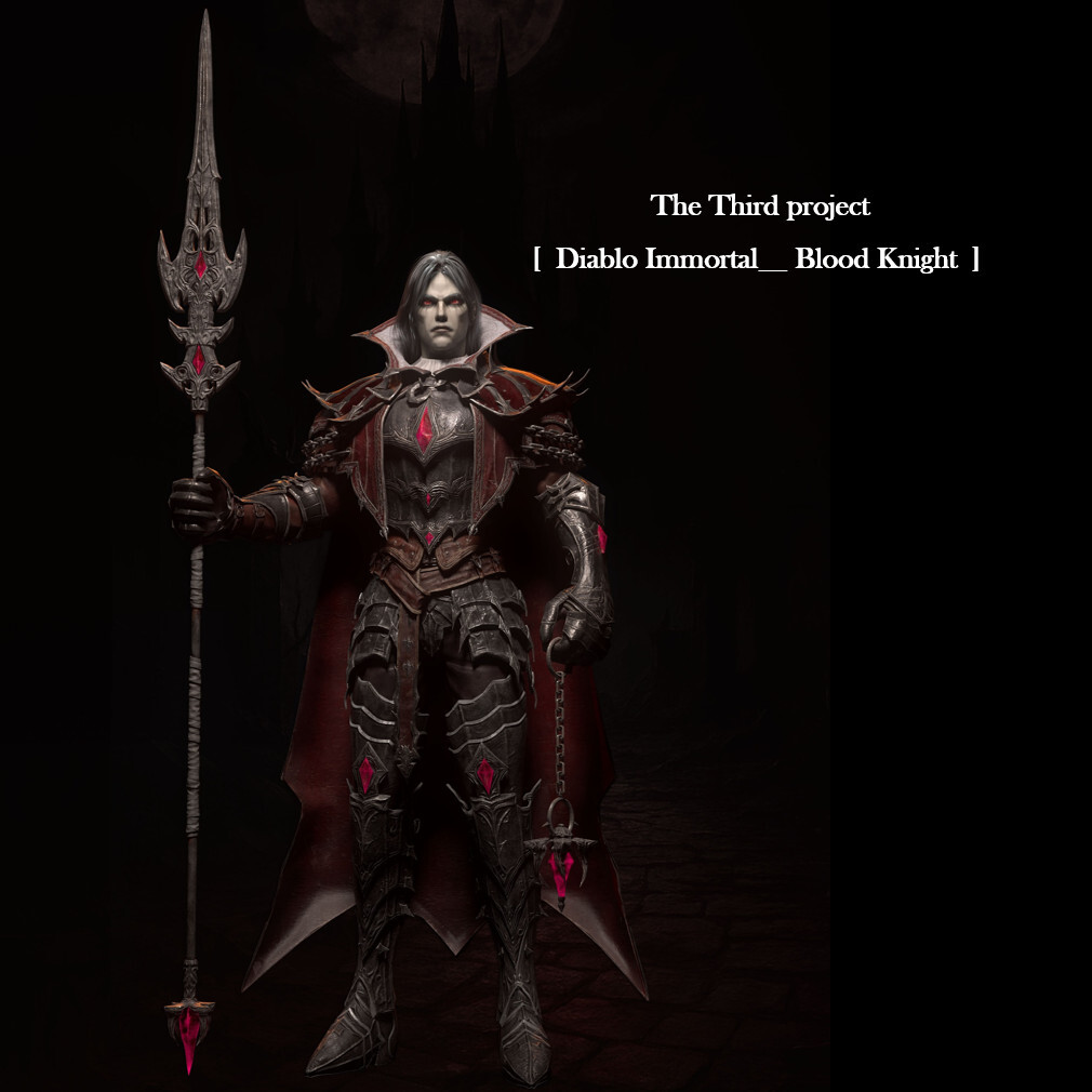 ArtStation - Diablo Immortal 'Blood Knight'