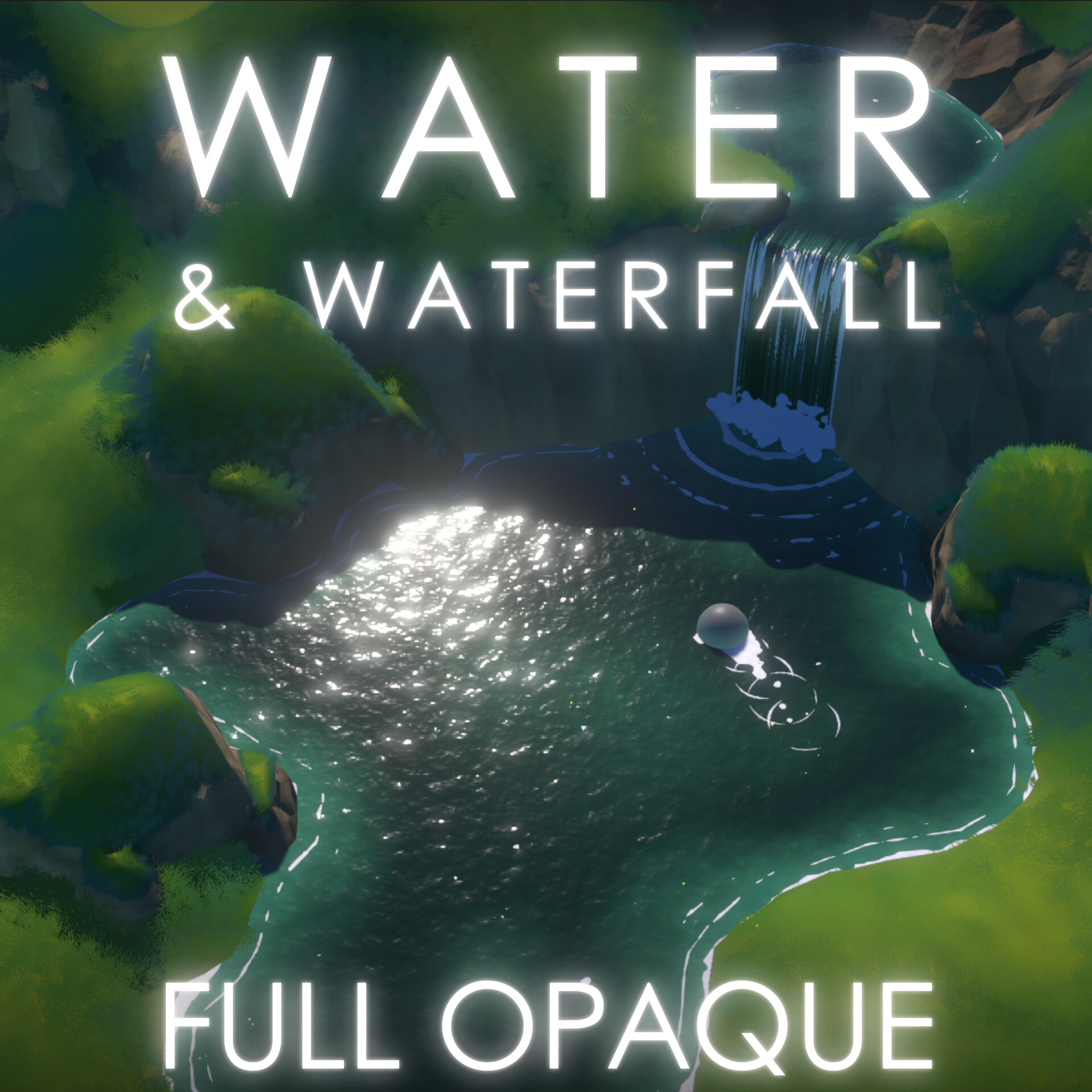ArtStation - Full Opaque Interactive Water & Waterfall