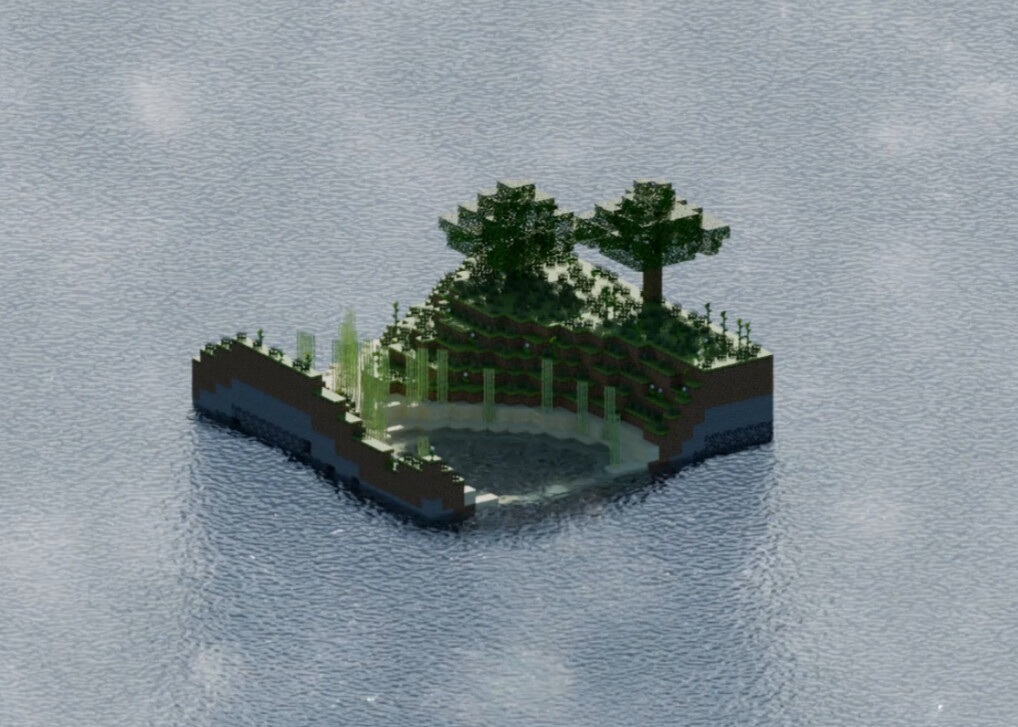 ArtStation - Fully Procedural Minecraft World Builder in Blender