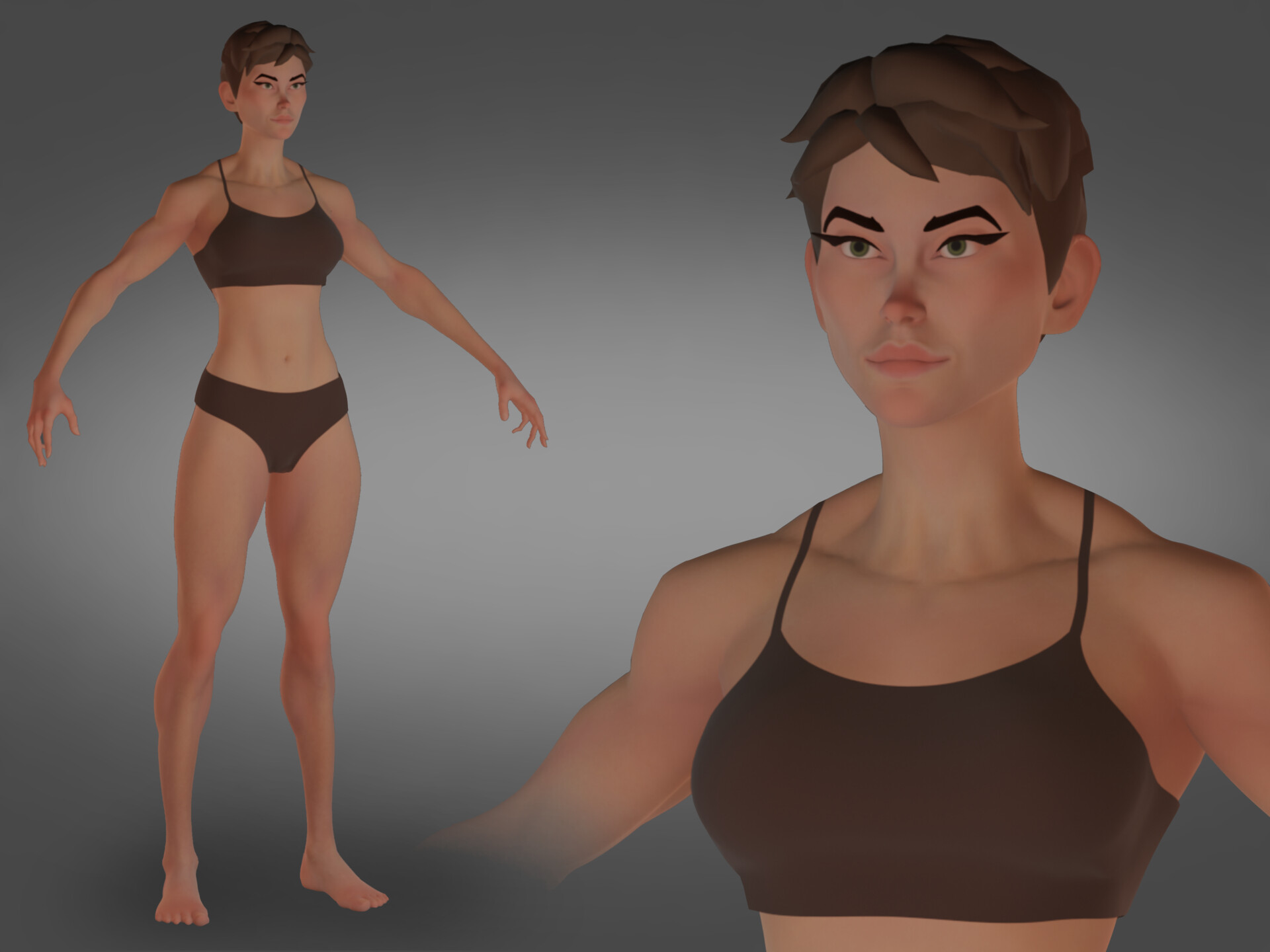 ArtStation - 3d woman